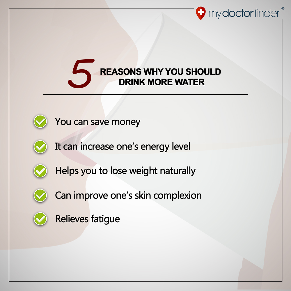 Five Reasons Why You Should Drink More Water